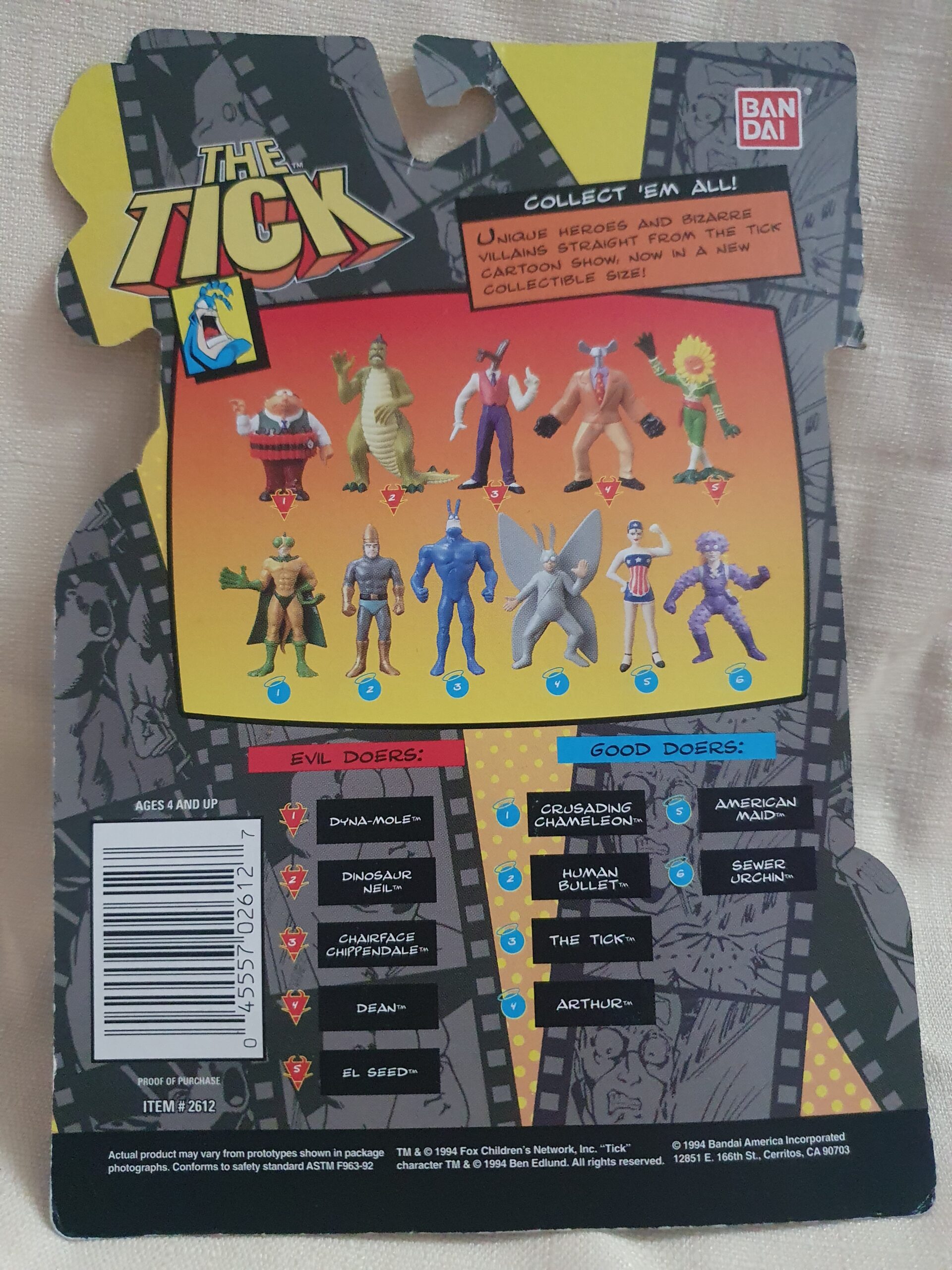 The Tick collectable Figurine 1994 "Dinosaur Neil" - Oma's Collectables ...